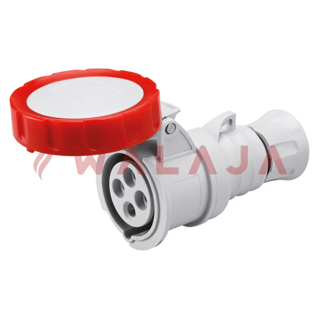 GEWISS MOBILE SOCKET – GW62041H-IP67-32A-4PIN-415V - WALAJA