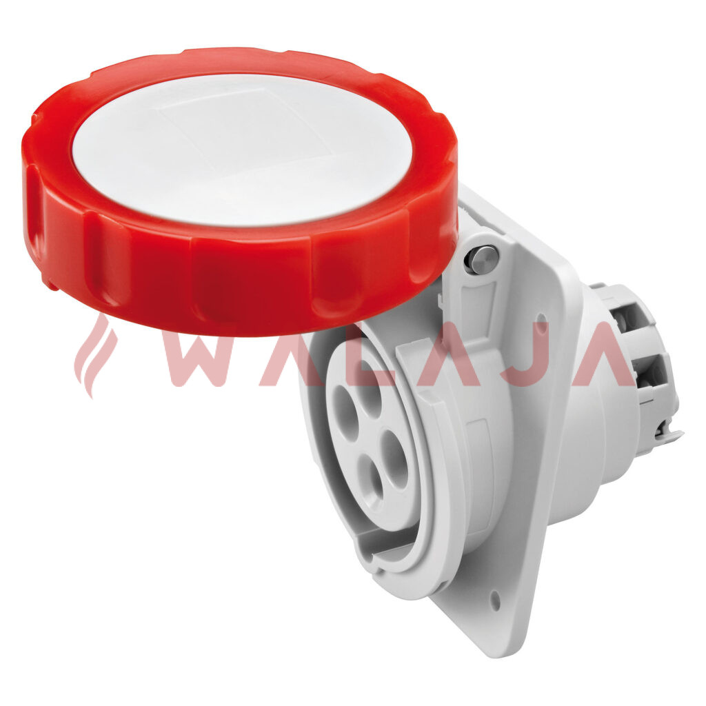 GEWISS PANEL MOUNTED SOCKET – GW62231H-IP67-16A-4PIN-415V - WALAJA