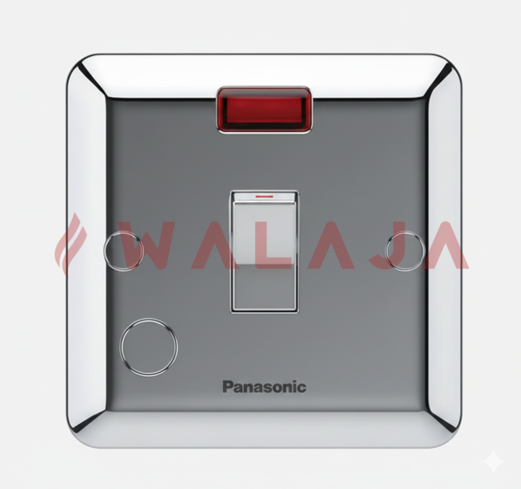 Panasonic Harmony Metal- WBC5303Y- 1G 20A DP Switch W/Neon – Gold ...
