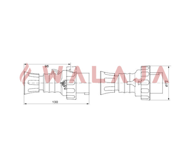 GEWISS MOBILE PLUG – GW60026H-IP67-16A-3PIN-230V - WALAJA