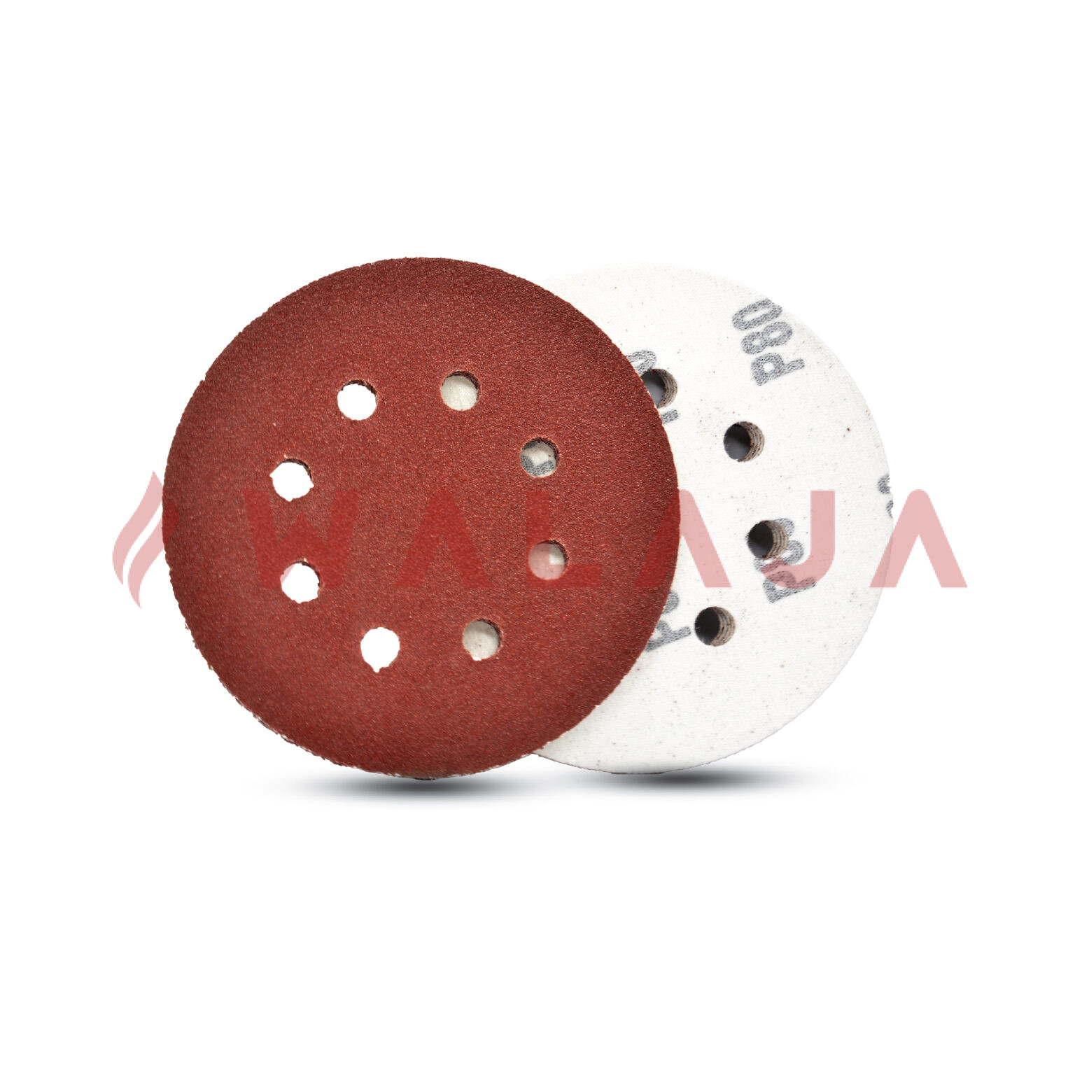 VELCRO DISCS ALUMINIUM OXIDE WITH 8 HOLES – 5″ X 400 G - WALAJA
